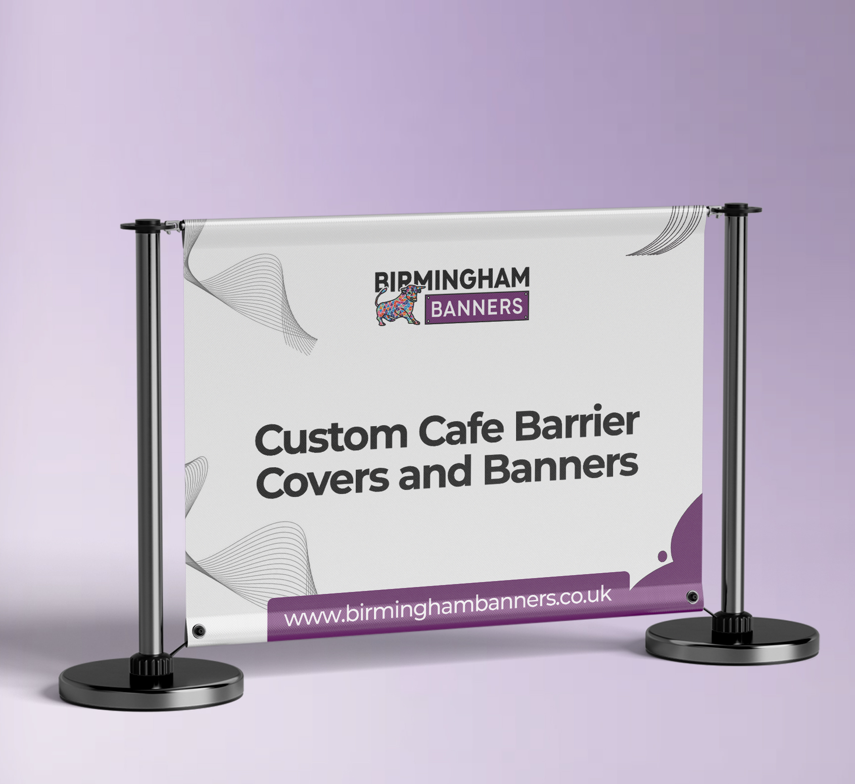 Custom Cafe Barrier Covers and Banners Same Day & Next Day Printing ...