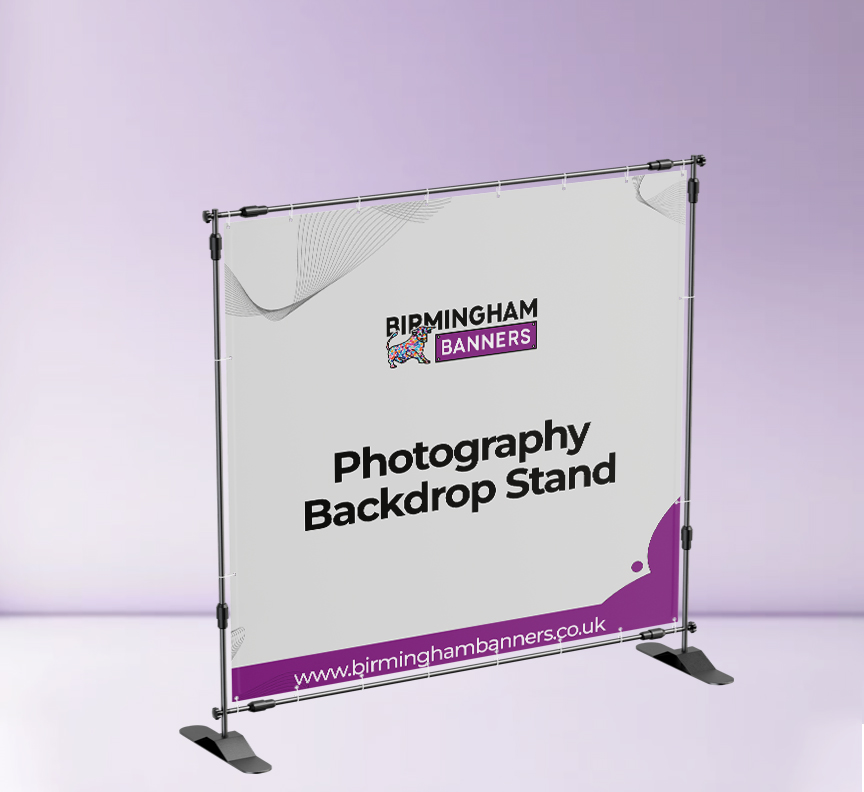 Photography Backdrop Stand Same Day & Next Day Printing Birmingham