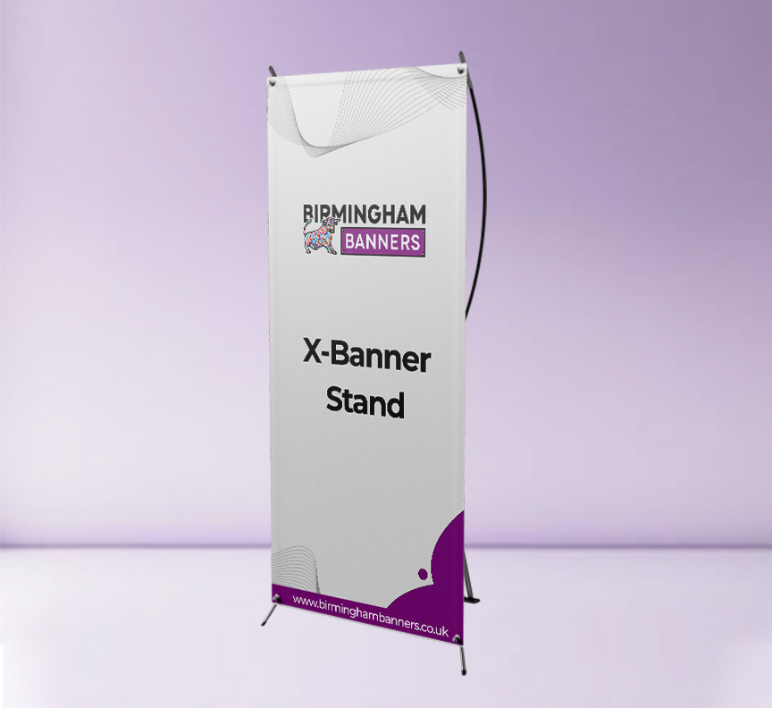 X-Banner Stand Same Day & Next Day Printing Birmingham